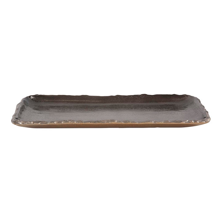 The Baniff Jagged Edged Rectangular Tray, Large | Chairish