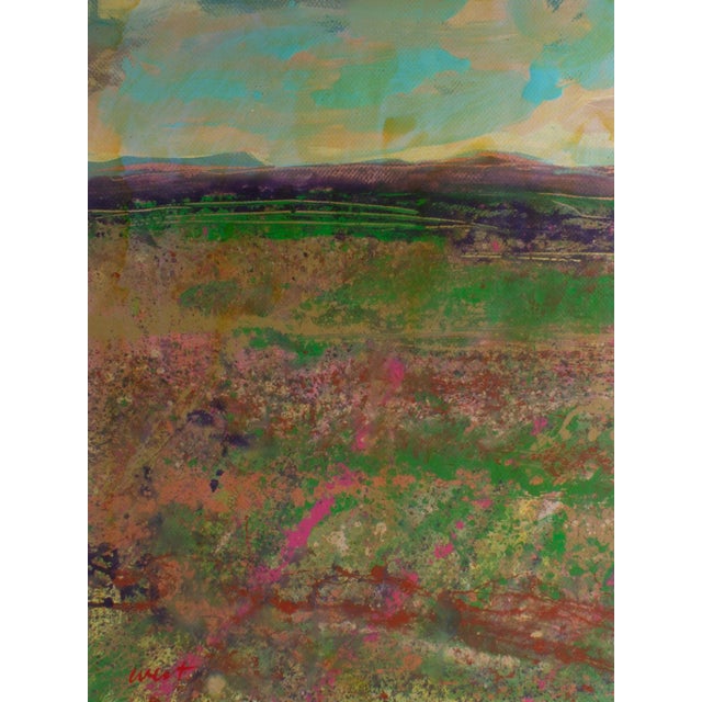 1980s "West" Abstract Landscape Acrylic Painting by Harry Hilson | Chairish