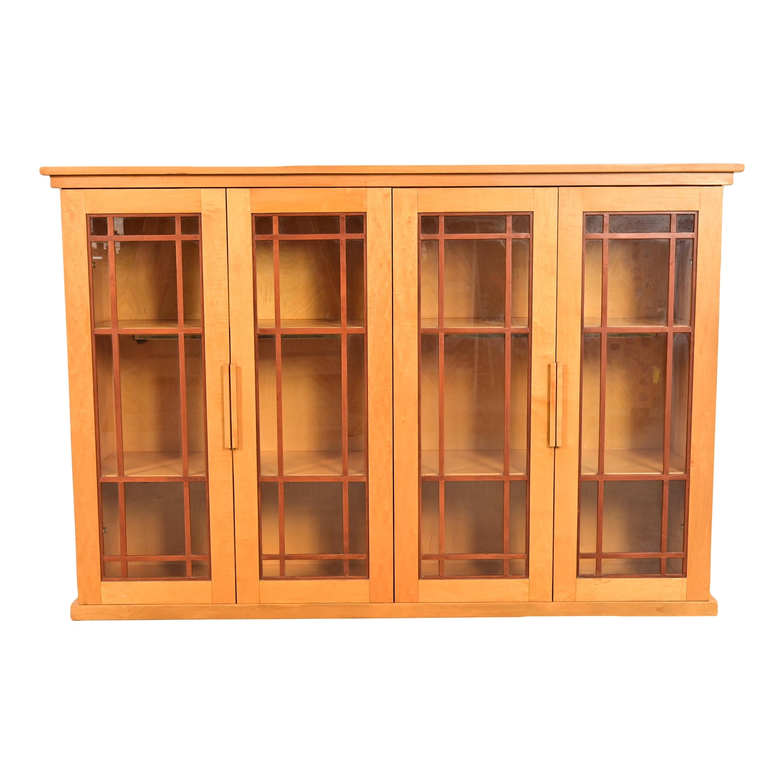 Frank Lloyd Wright Style Mission Arts & Crafts Birch and Cherry Wood ...