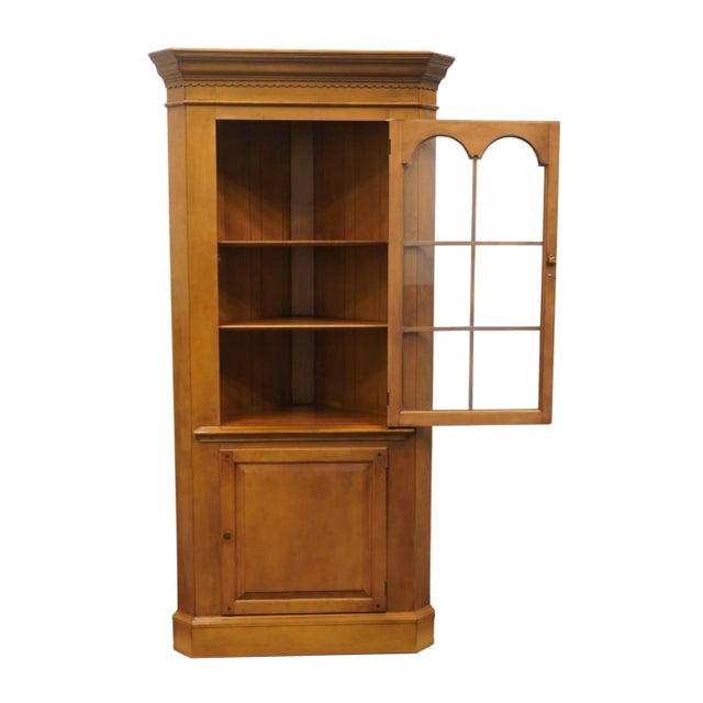 High End Vintage Solid Hard Rock Maple Colonial Early American Corner ...