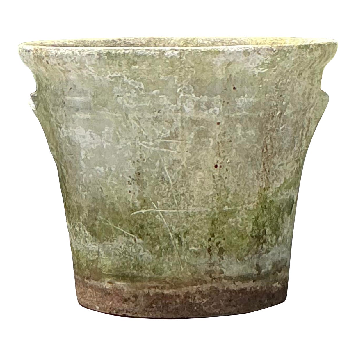 Vintage Boho Cast Concrete Planter | Chairish