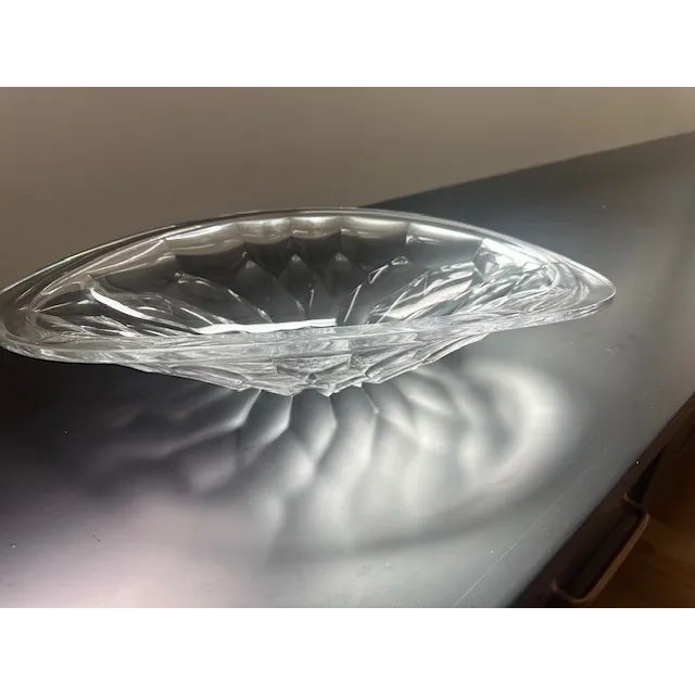Vintage Oblong Glass Serving Bowl | Chairish