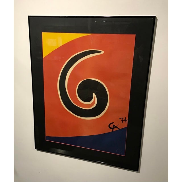 Alexander Calder "Sky Swirl" (Braniff Flying Colors), 1974 Limited ...