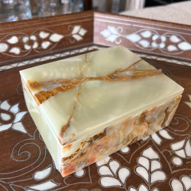 Vintage Marble Box With Lid | Chairish