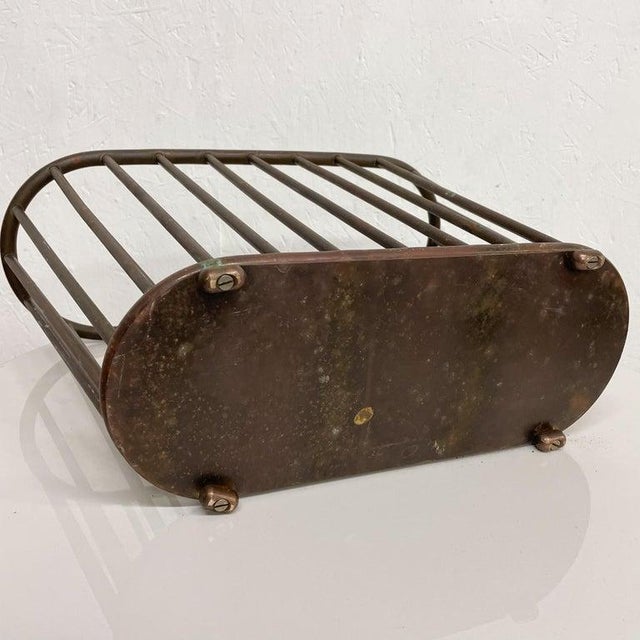 1950s Italian Magazine Rack Holder Patinated Brass After Gio Ponti ...