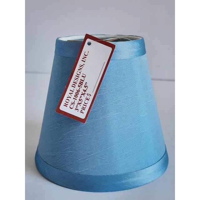 Royal Design Blue Chandelier Lamp Shades | Chairish