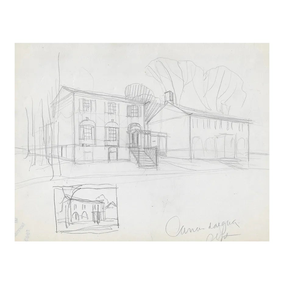 1930s Norman Kent Canandaigua New York Drawing | Chairish
