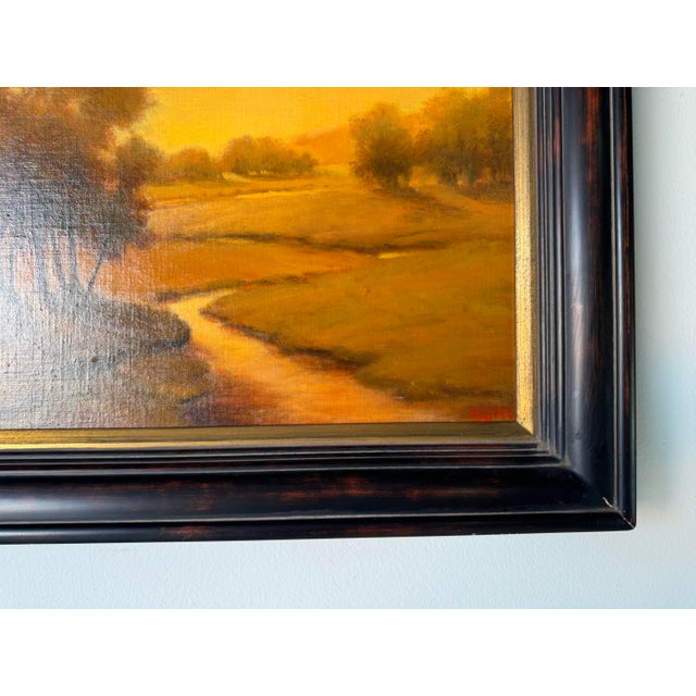 2004 P. A. Jones " the Gilding of the Day " Sunrise Landscape Oil ...