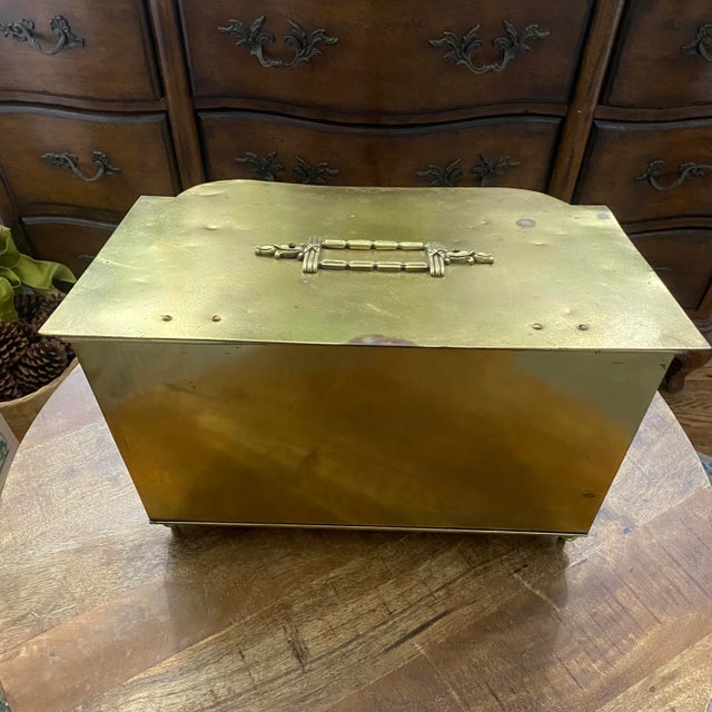 Mid 20th Century Vintage Brass Tinder Box With Scrolled Feet and ...