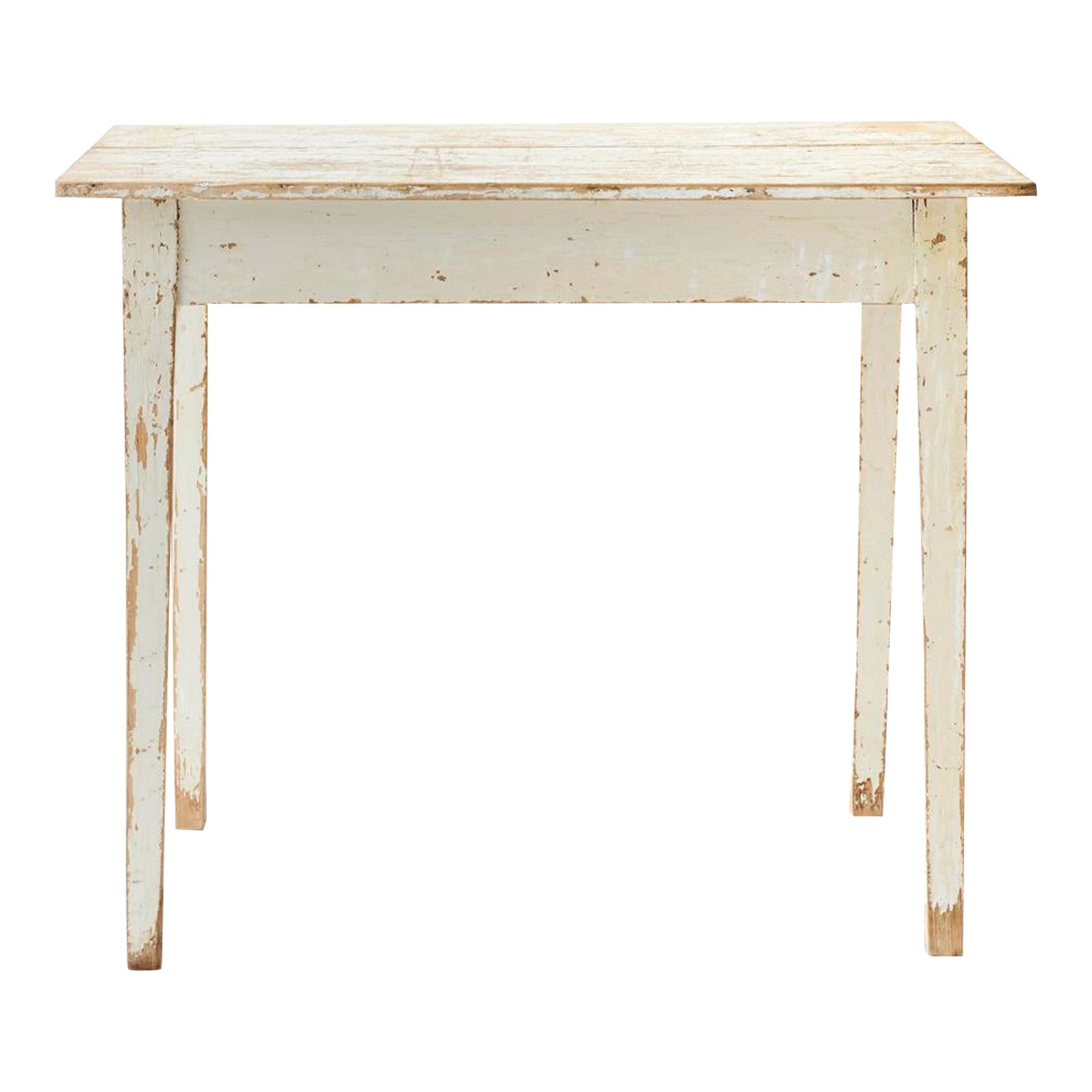 Antique Painted Side Table | Chairish