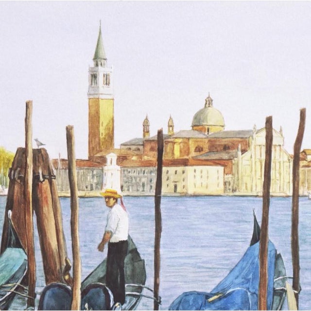 'Gondolas, San Giorgio Maggiore' by Robert Moesle, 1998, Venetian ...