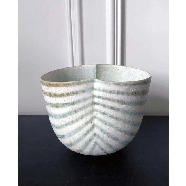 1980s Ceramic Bowl-Shape Vessel by British Studio Potter John Ward ...
