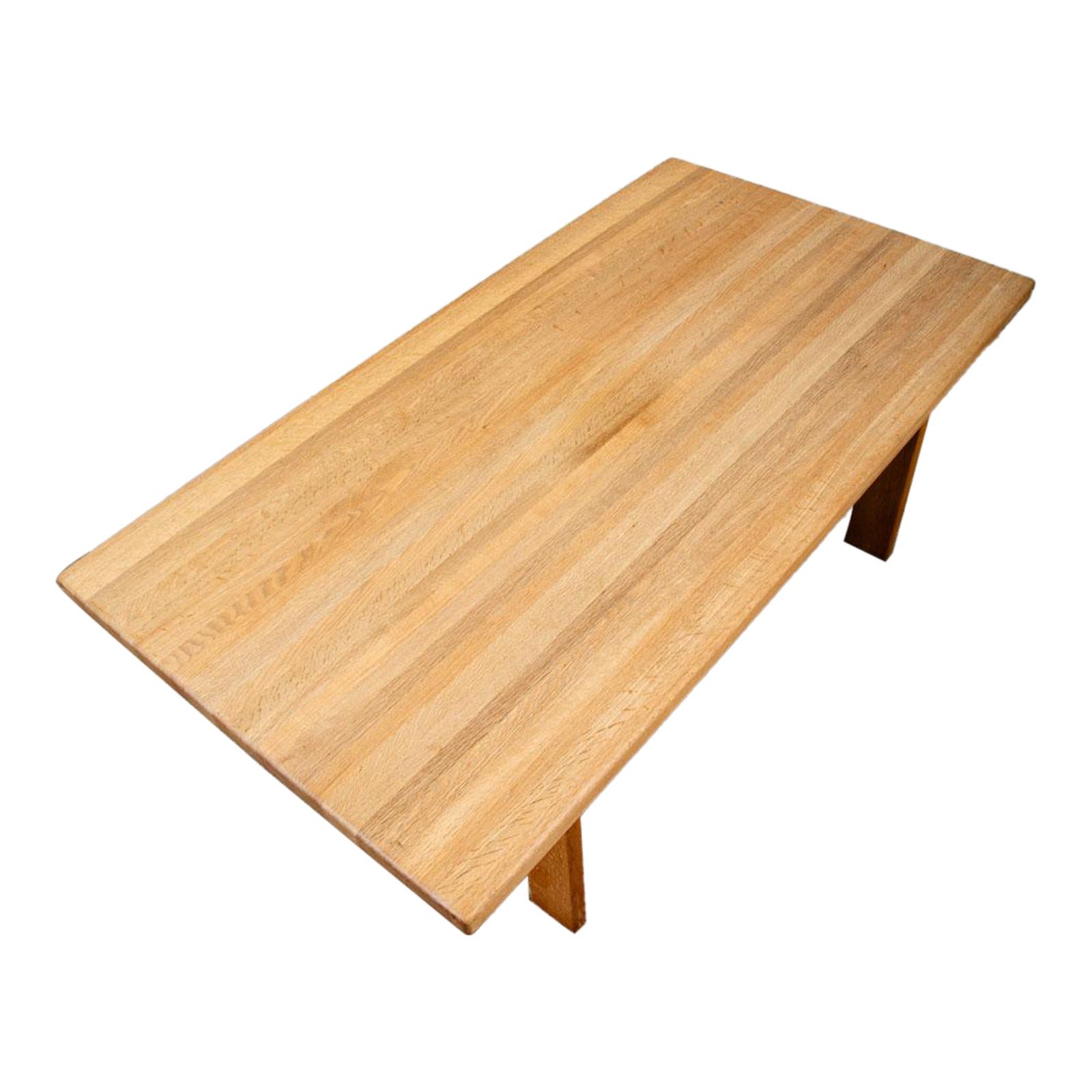 Mid Century Danish Modern Coffee Table Solid White Oak Vintage Aksel ...