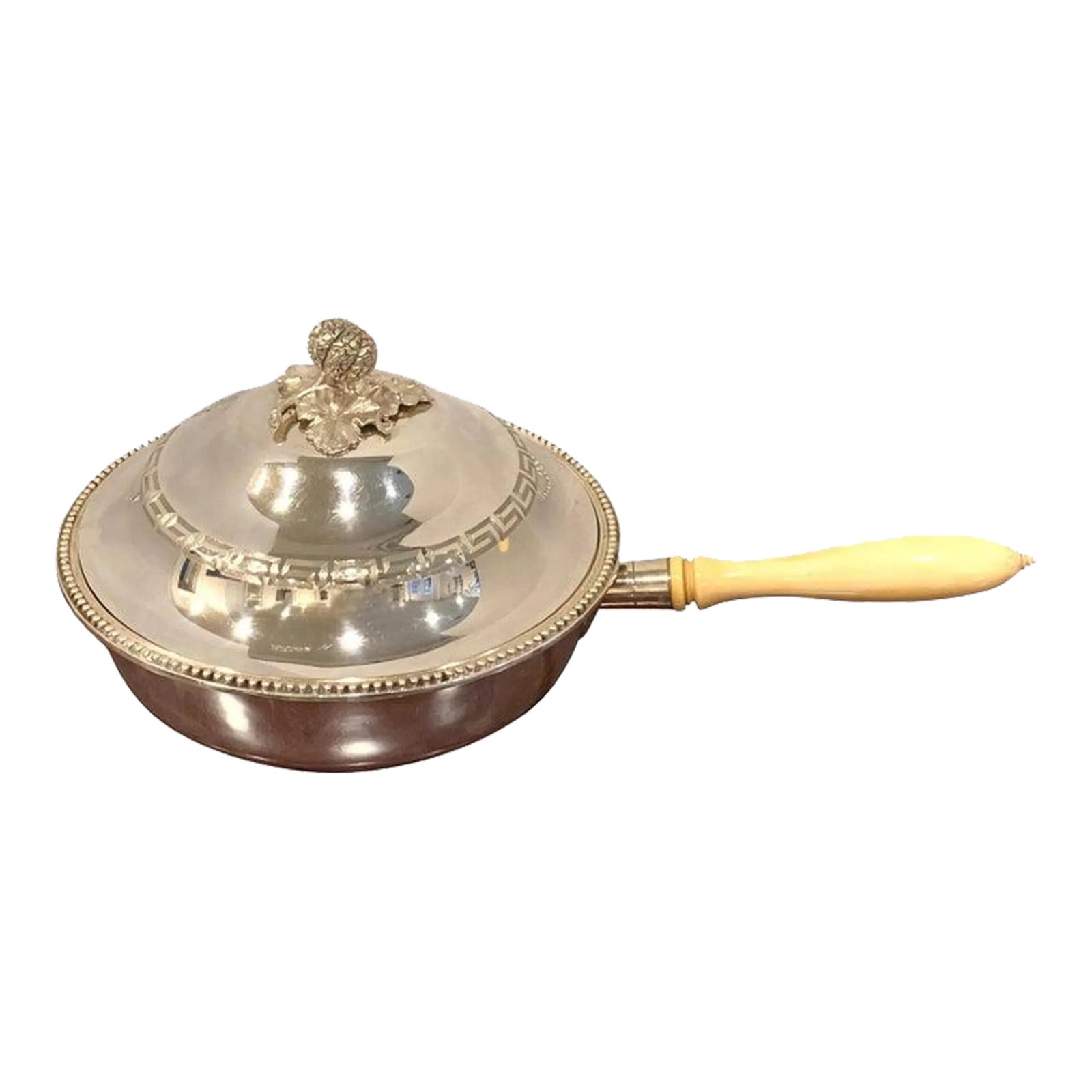 Antique English Silver Plated Warming Supper Dish by Henry Wilkinson ...