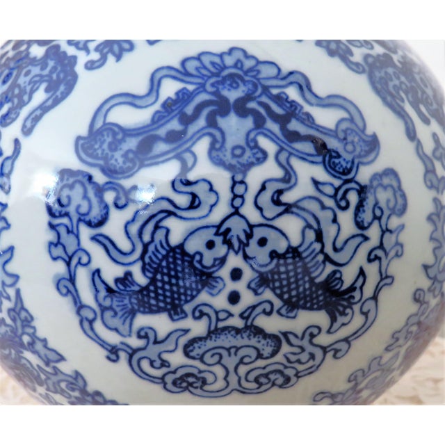 Petite Pair of Ralph Lauren Designer Chinoiserie Table Lamps Blue ...