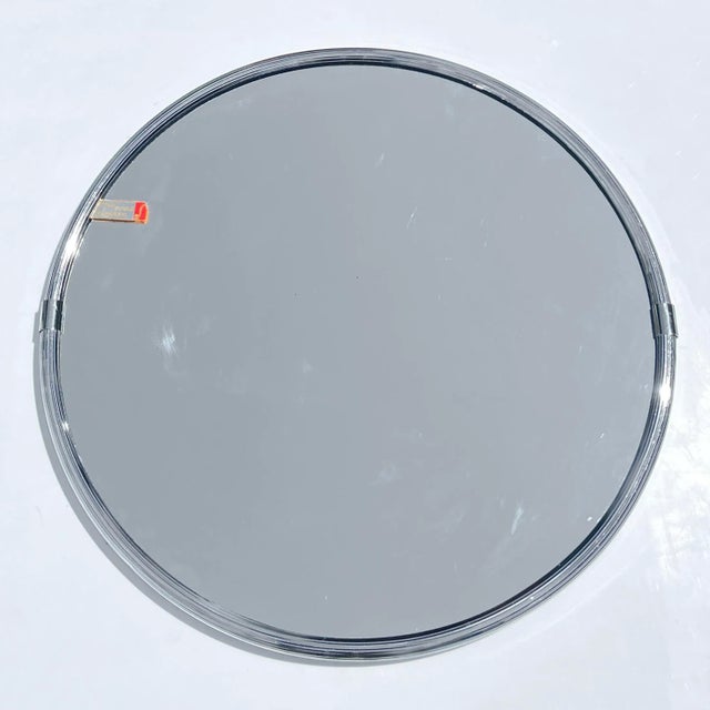 Round Wall Mirror, Crystal, Planilux, Germany, 1970s | Chairish