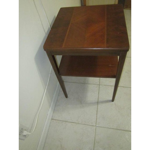 1990s Vintage Accent Table Medium Tone | Chairish