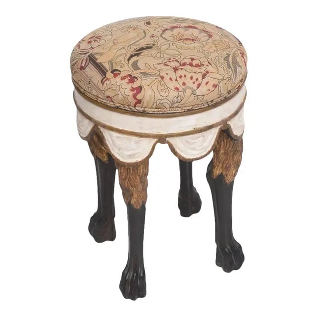 1920s Neopolitan Style Italian Stool | Chairish