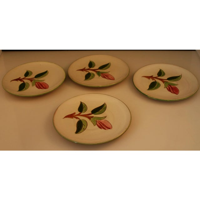 1940s Vintage Stangl Pottery Pink Lily Prelude Pattern Round Appetizer ...