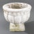 Classical Manner White Painted Cast Stone Urns, Pair | Chairish