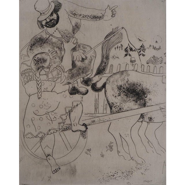 Marc Chagall, The Coachman Who Lost His Way, Original Signed Engraving ...