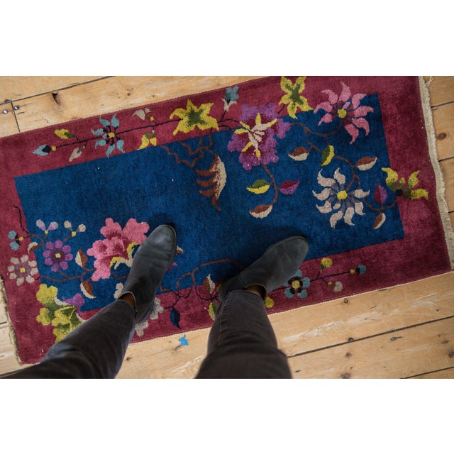 Vintage Nichols Art Deco Rug Runner - 2' X 3'10" | Chairish