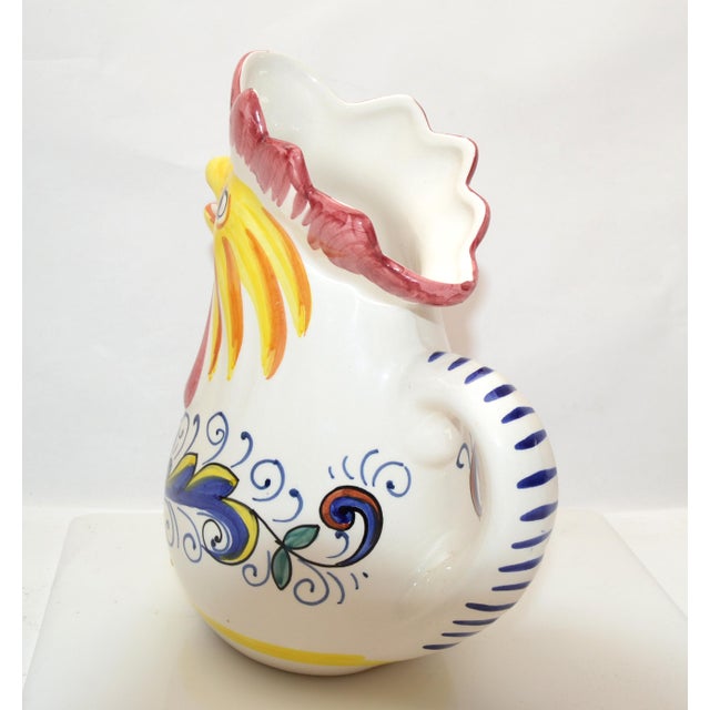 1990s Franco Mari Deruta Ceramics Italy Rooster Decanter Carafe Pitcher ...