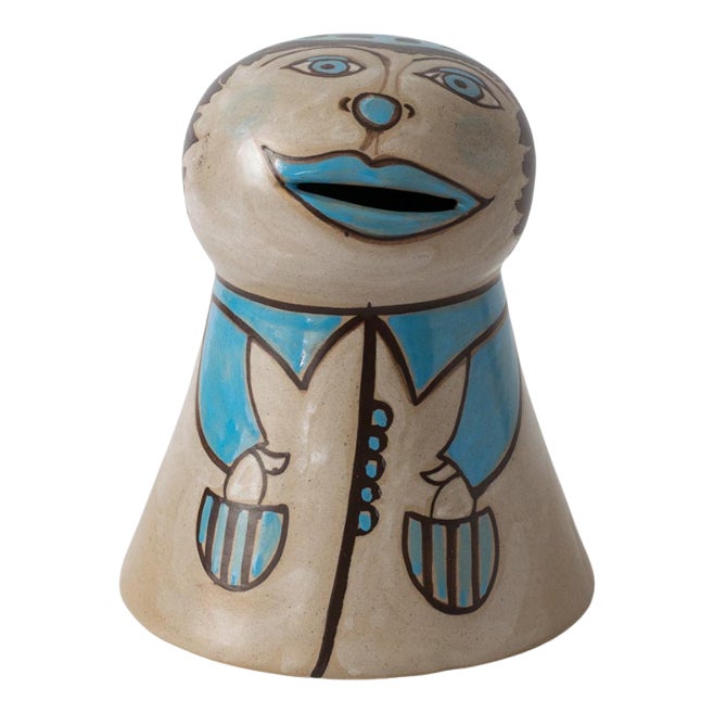 Italian Ceramic Money Box by Romolo Verzolini for Studio Errevi, 1970s ...