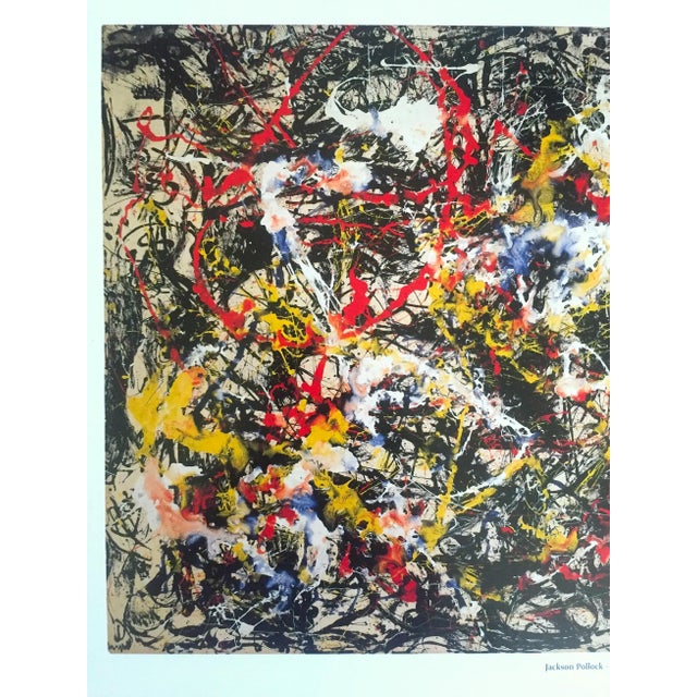 Jackson Pollock Foundation Abstract Expressionist Offset Lithograph Print " Convergence : Number ...