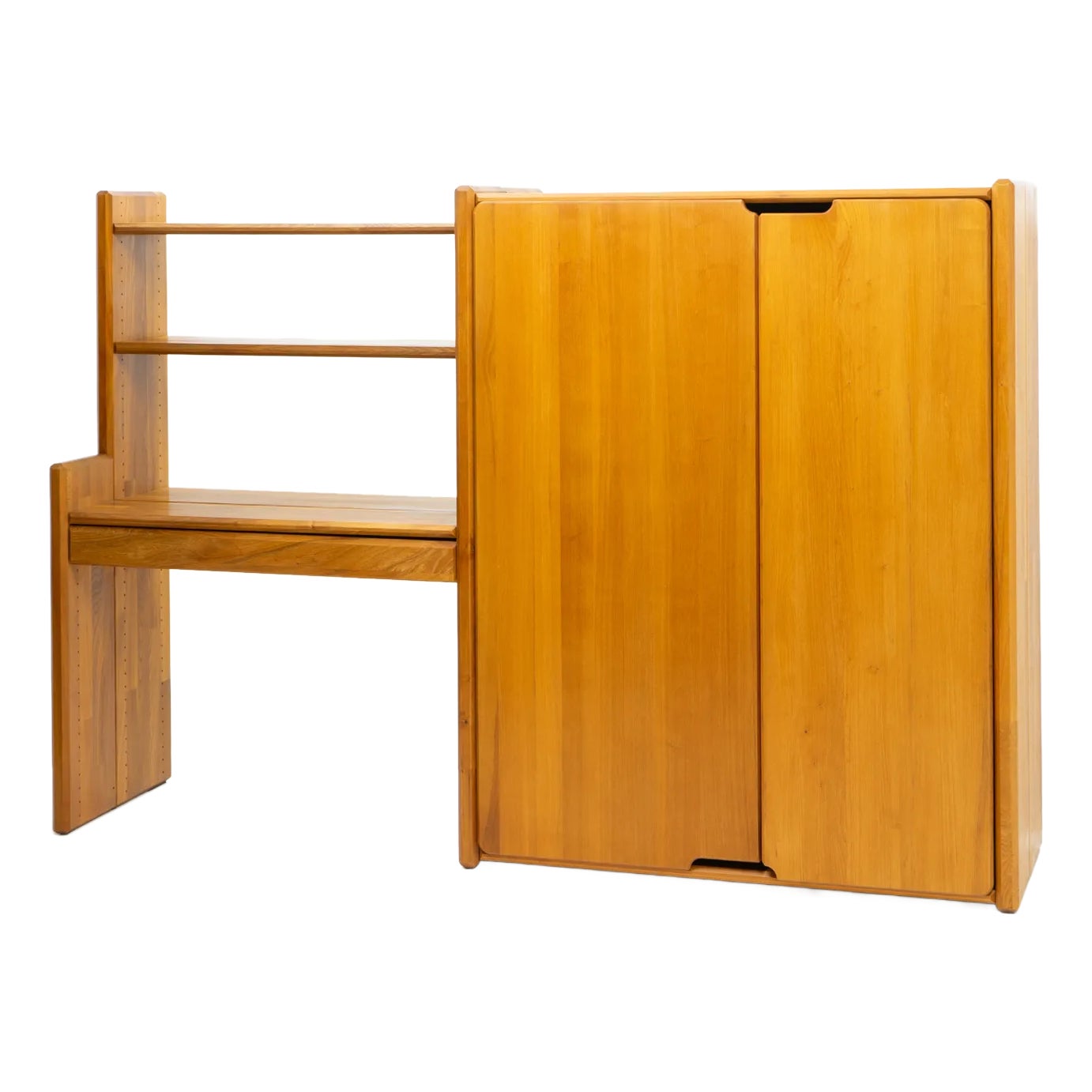 Original Go Desk and Bookcase by Pierre Chapo, France, 1980s | Chairish