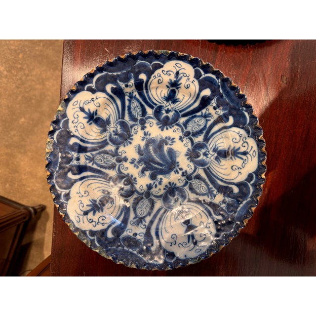 Pair of 18th Century Delft Plates | Chairish