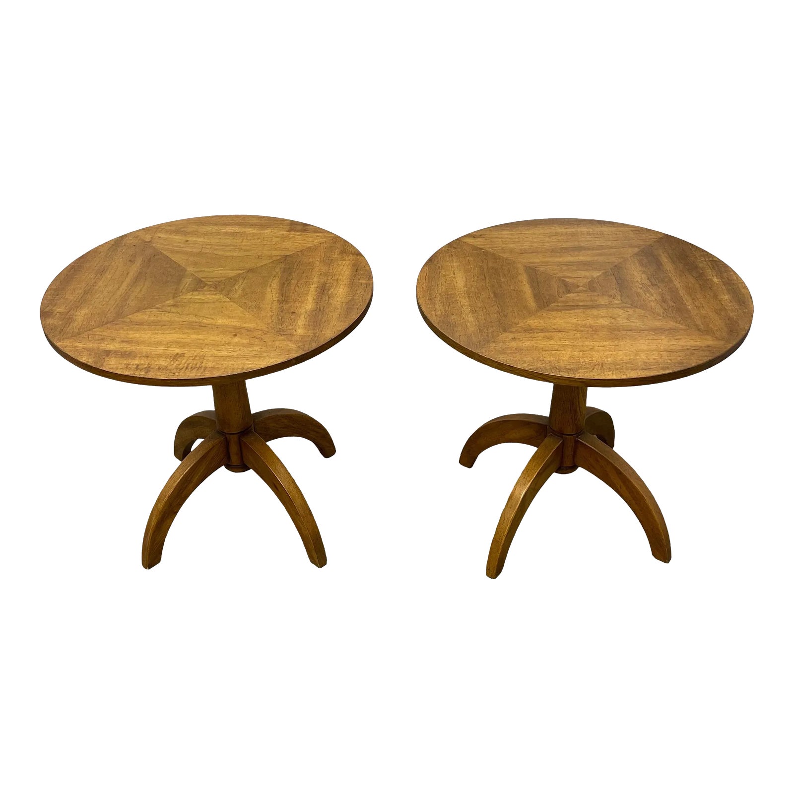 Vintage Drexel Benchcraft Collection Mid Century Style Matched Grain ...