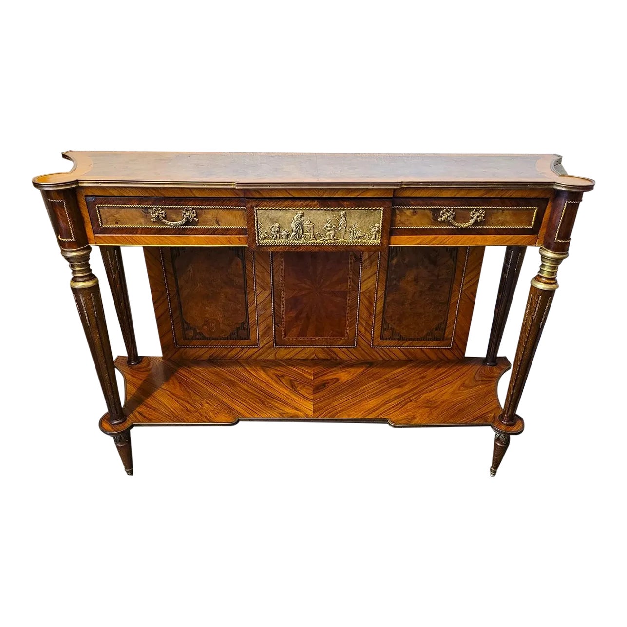 19c French Second Empire Style 2 Tier Console | Chairish