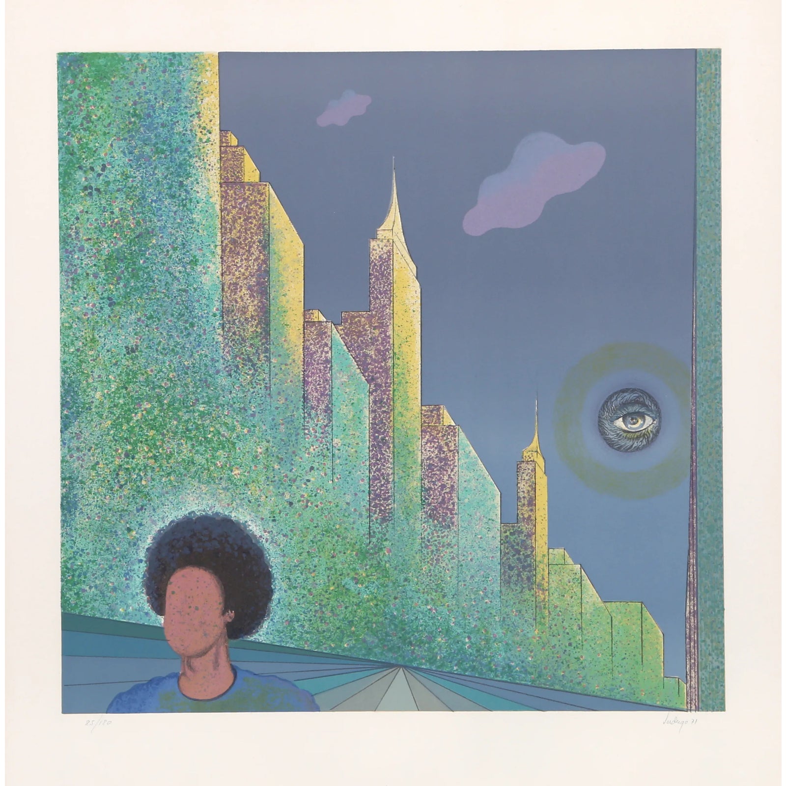 Fernando Verdugo Lithograph - City | Chairish