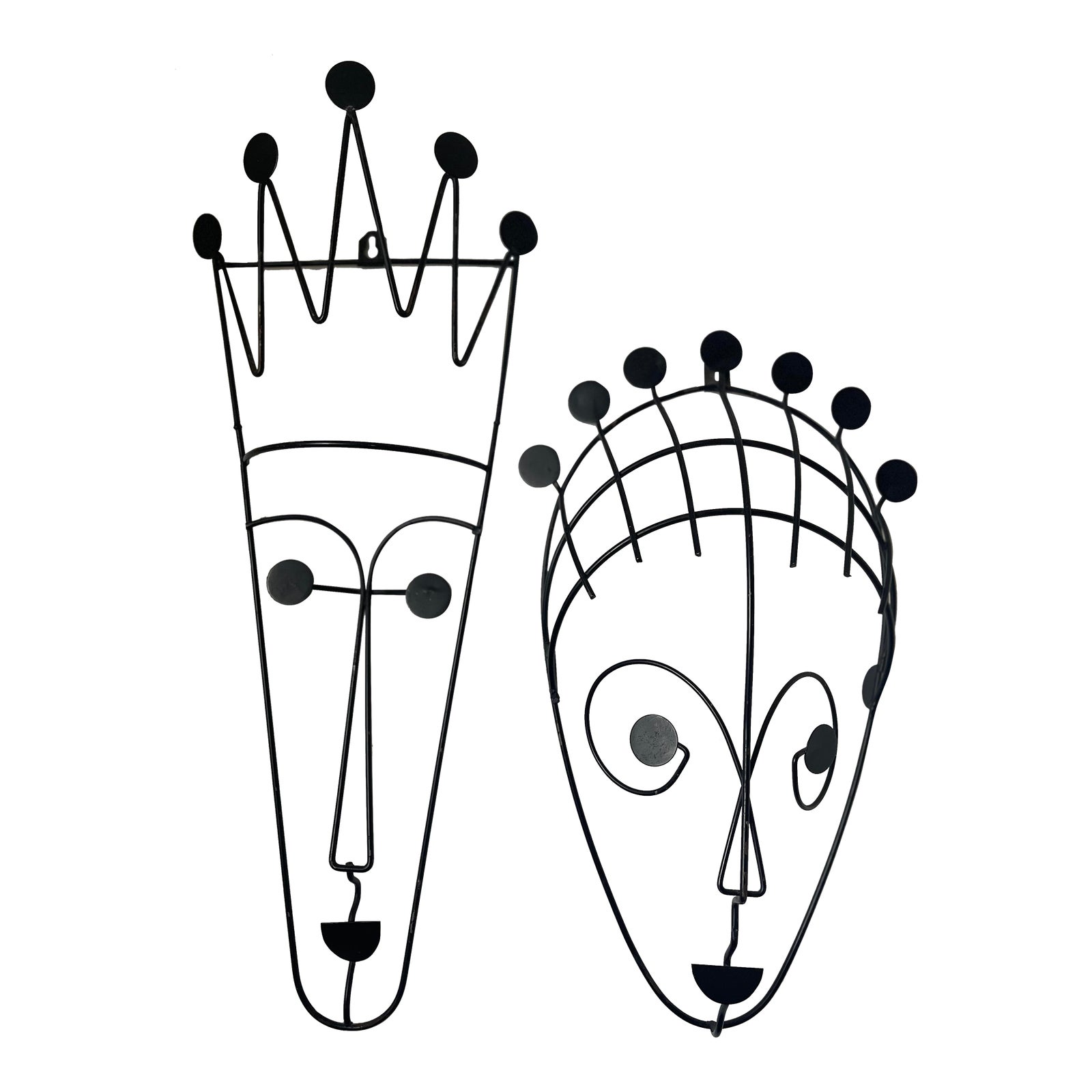 Vintage Pair of Frederick Weinberg Wire Wall Hanging Sculptures King ...