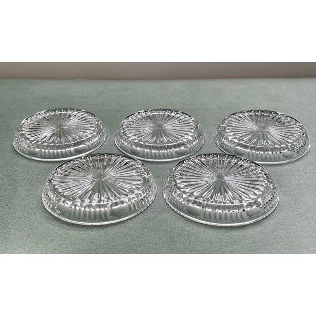 Vintage Cut Crystal Coasters- Set of 5 | Chairish