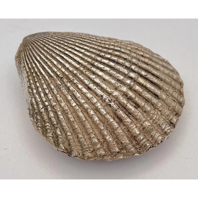 1950s Italian Silver-Tone Metal Scallop Shell Figurine | Chairish