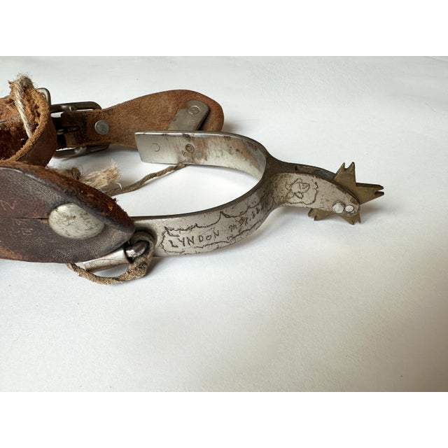 1950s Antique Western Cowboy Spurs, a Pair | Chairish