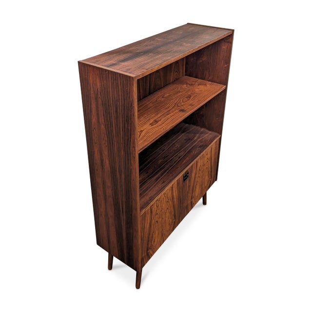1950s Rosewood Bookcase | Chairish