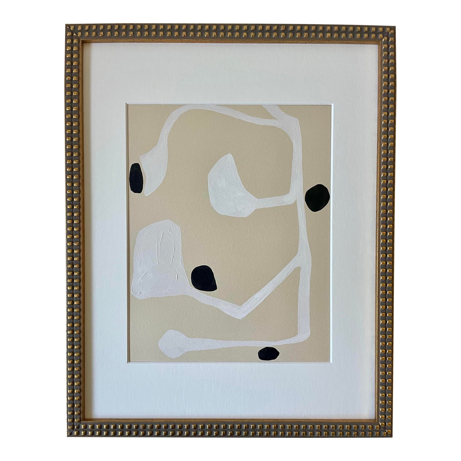 2024 "Fossa No.2" Contemporary Abstract Botanical Painting on Paper by ...