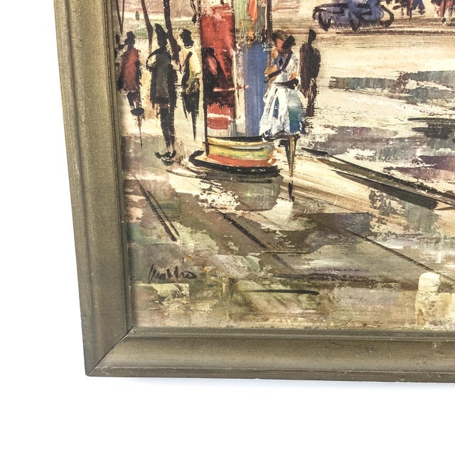 MCM Paris France Street Scene Prints a Pair | Chairish