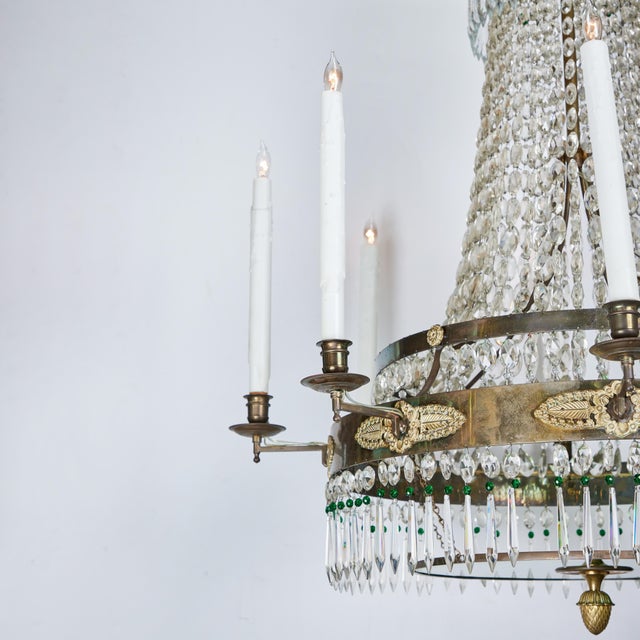 Swedish Crystal Chandelier | Chairish