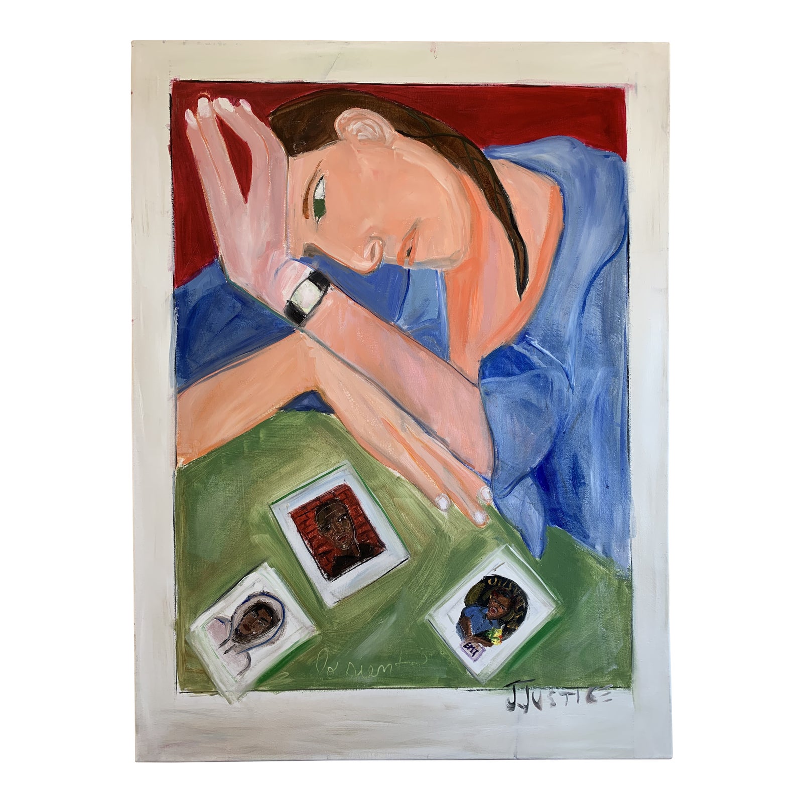 Lo Siento, an Original Oil Painting by Jj Justice | Chairish