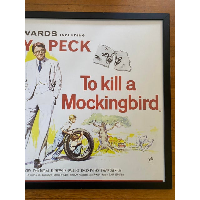 “To Kill a Mockingbird” Starring Gregory Peck Framed Film Poster | Chairish