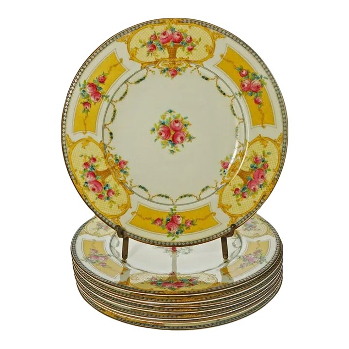 Antique Royal Worcester Plates Pattern C2115 - Set of 8 | Chairish