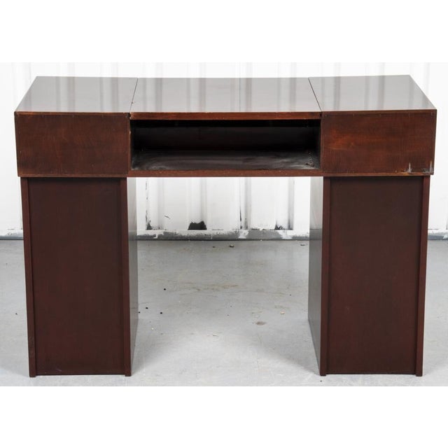 Modern Lacquered Wood Vanity Desk | Chairish