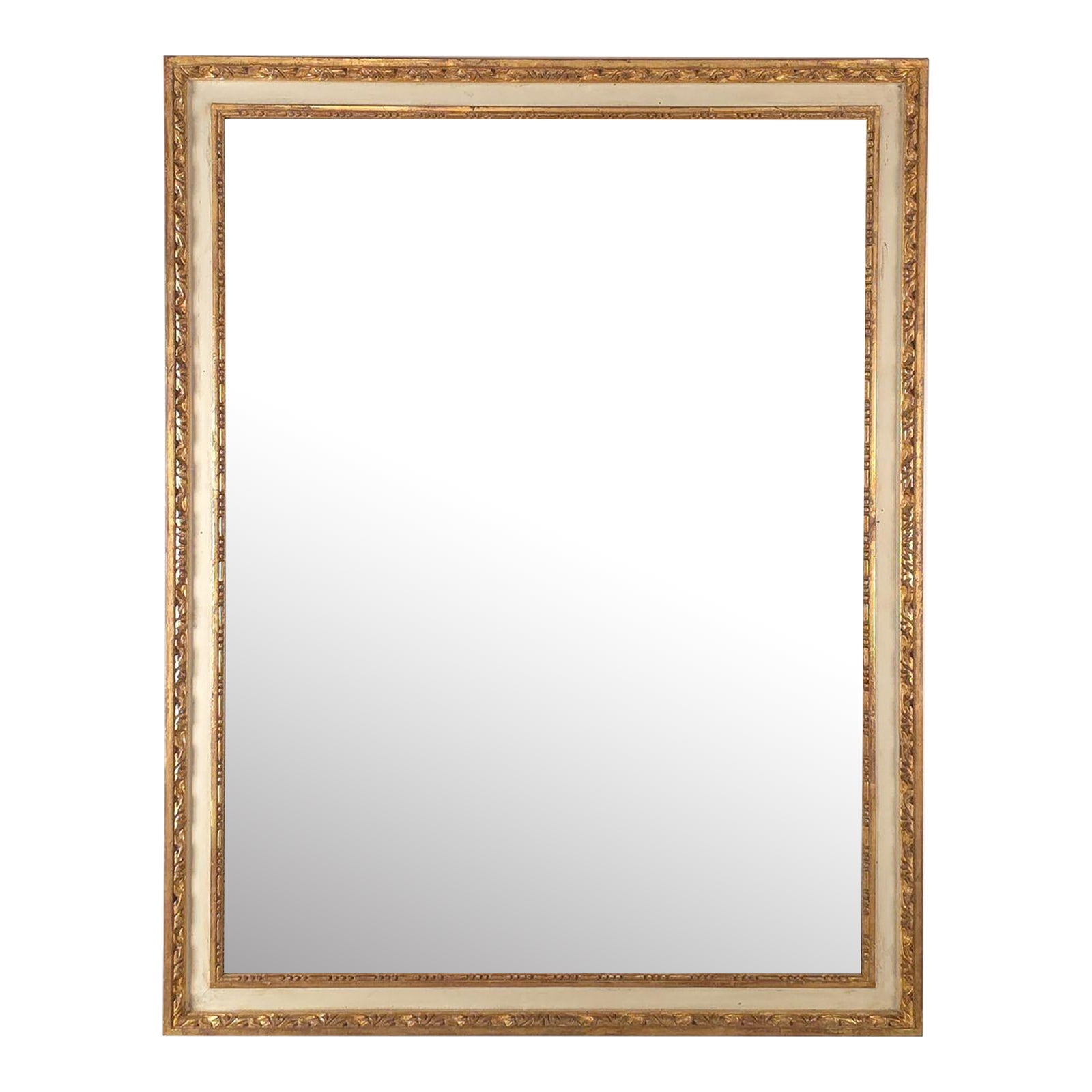 Vintage Italian Gilt and Painted Frame With Later Mirror, Italy Circa ...