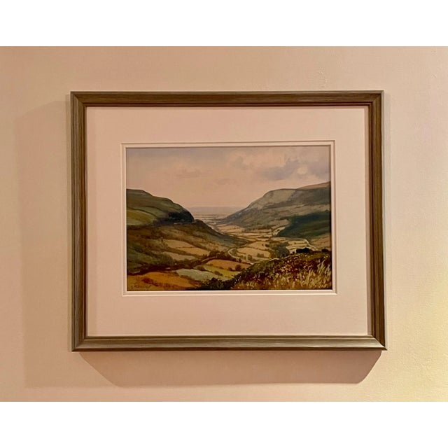 George Trevor, Watercolour of Ireland Valley Countryside by 20th ...