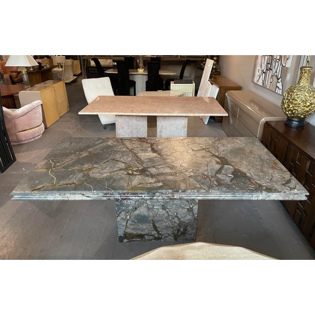 Marble slab dining table store