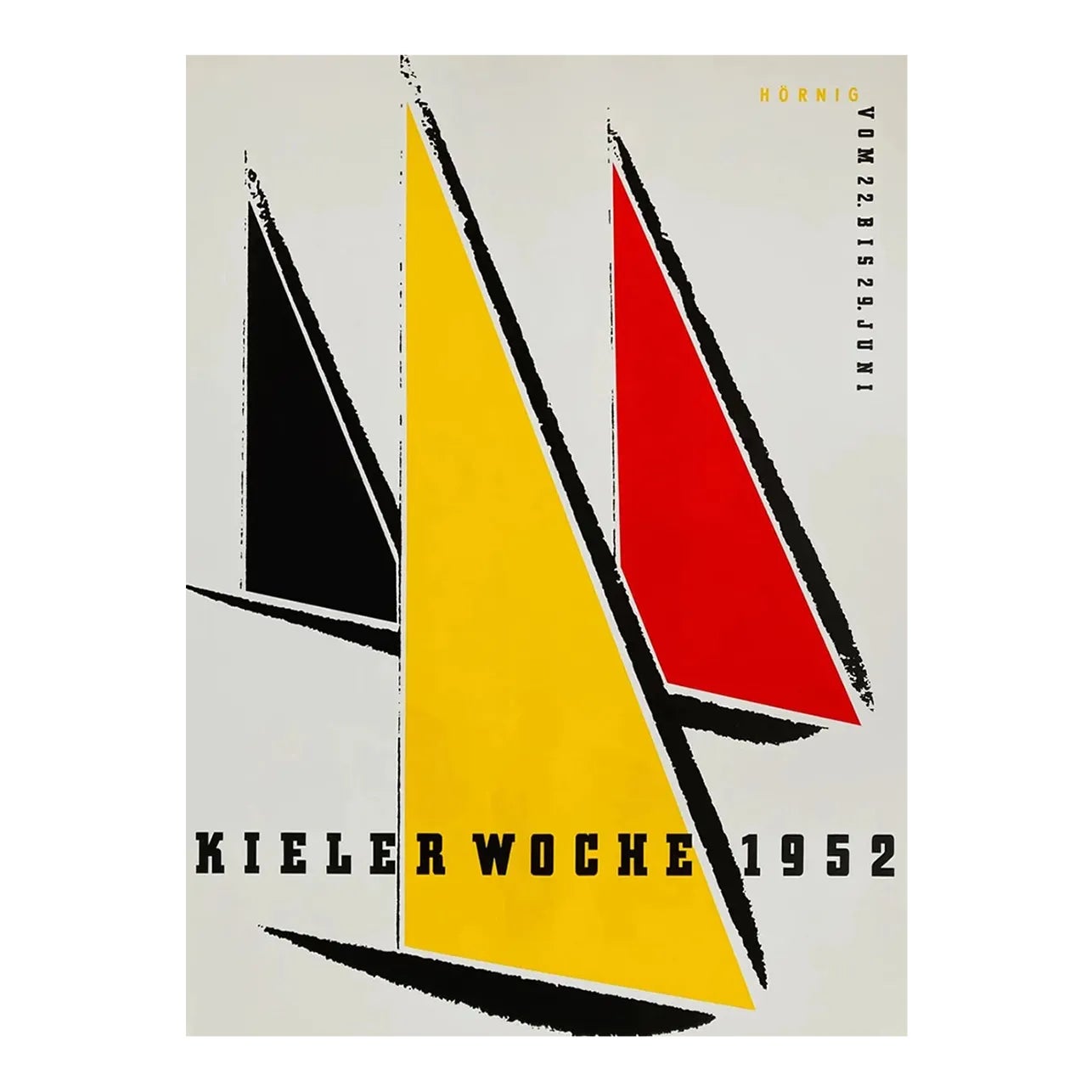 Kiel Week Kieler Woche 1952 Poster | Chairish